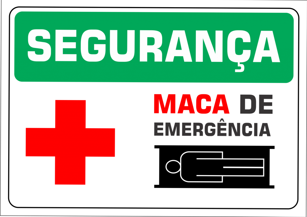 Placa Maca de Emergência - ME - Net Placa