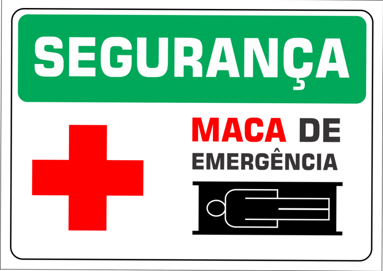 Placa Maca de Emergência - ME - Net Placa